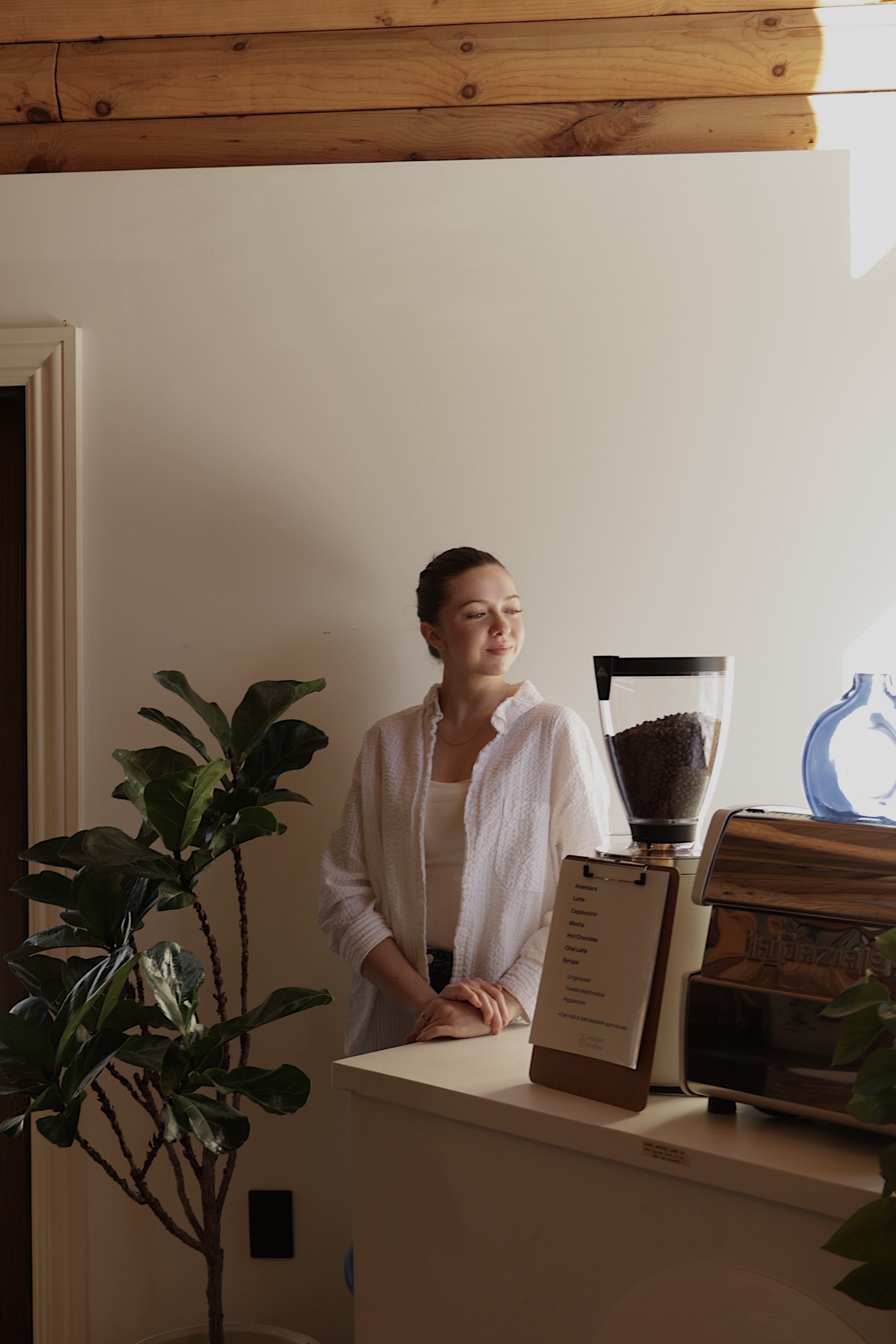 Alyona at the Vessel Coffee bar